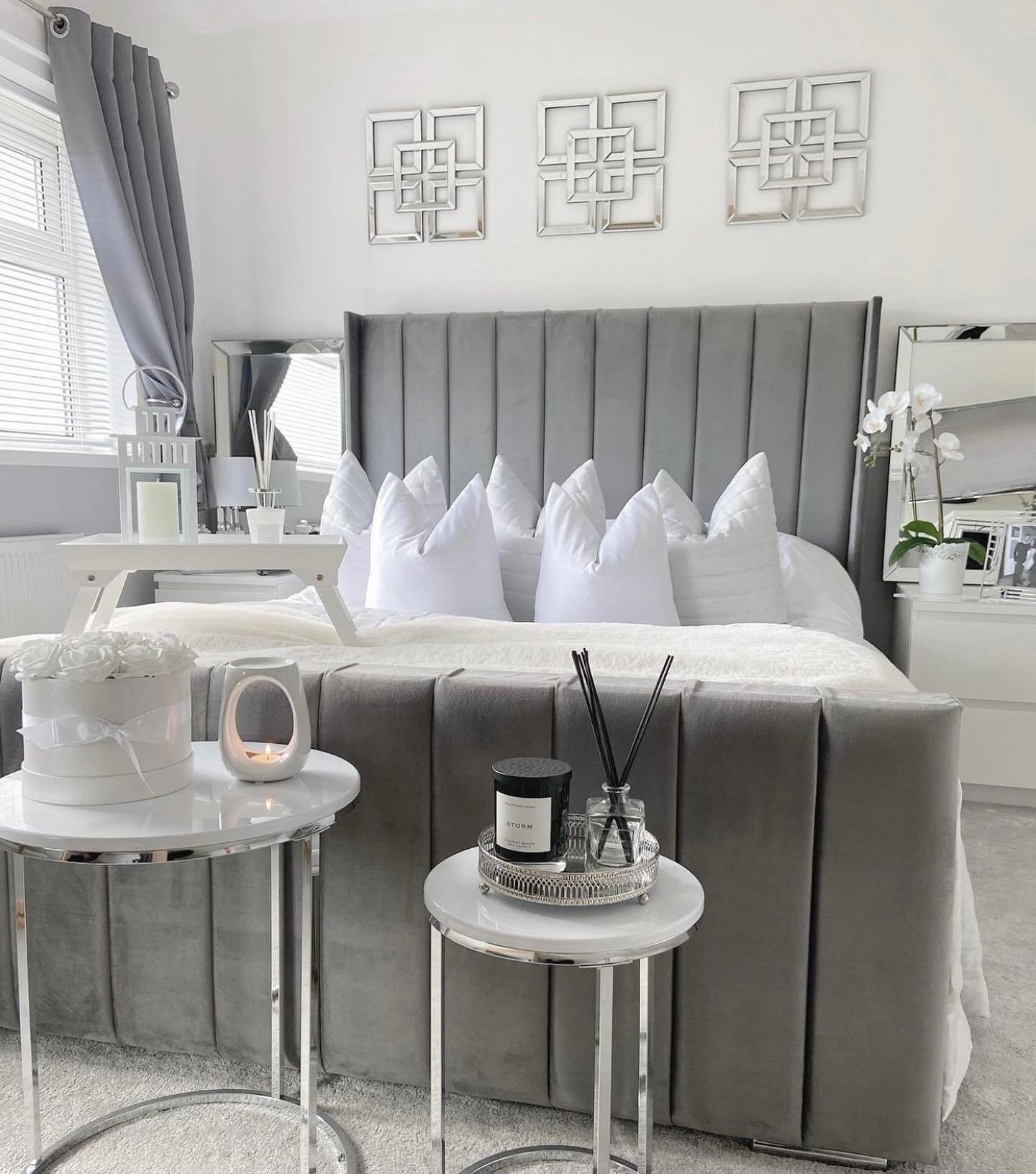 Grey Wingback Bed | Luxury Arizona Ottoman Gas Lift Beds - Click Now